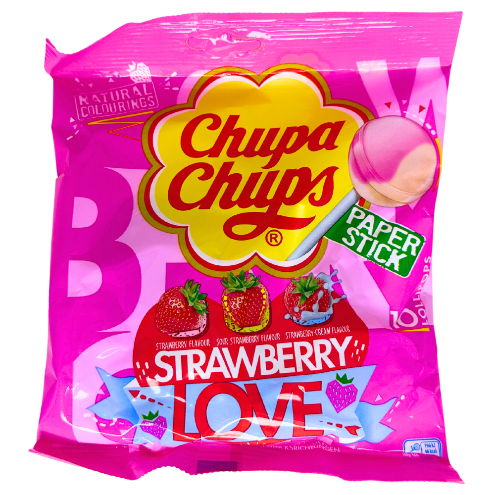 Chupa Chup Strawbery Love - 120g | Candy Funhouse – Candy Funhouse CA