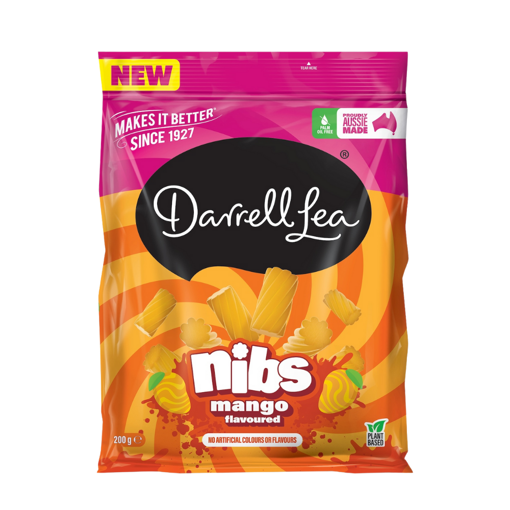 Darrell Lea Mango Nibs (Aus) - 200g | Candy Funhouse – Candy Funhouse CA