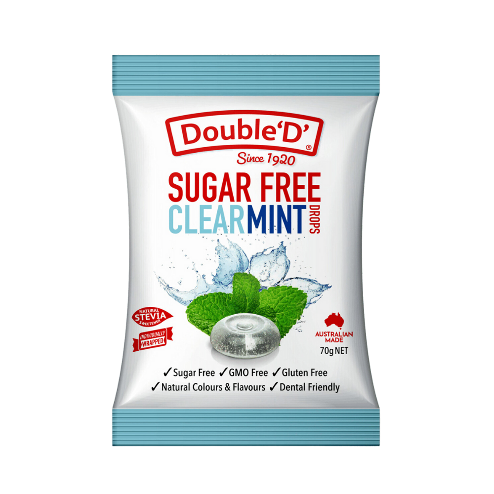 Double 'D' Sugar Free Clear Mints (Australia) - 70g | Candy Funhouse ...