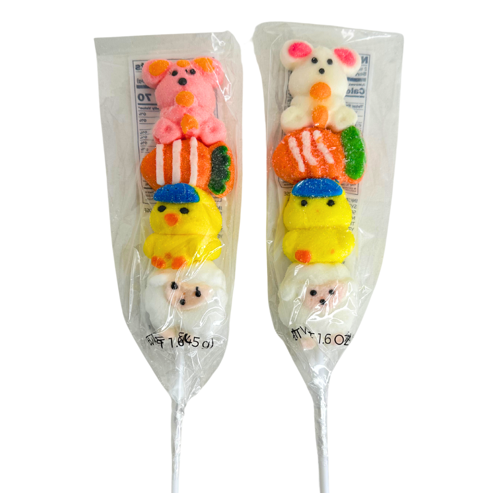 Easter Mallow 4 Piece Kabob Pop - 45g | Candy Funhouse – Candy Funhouse CA