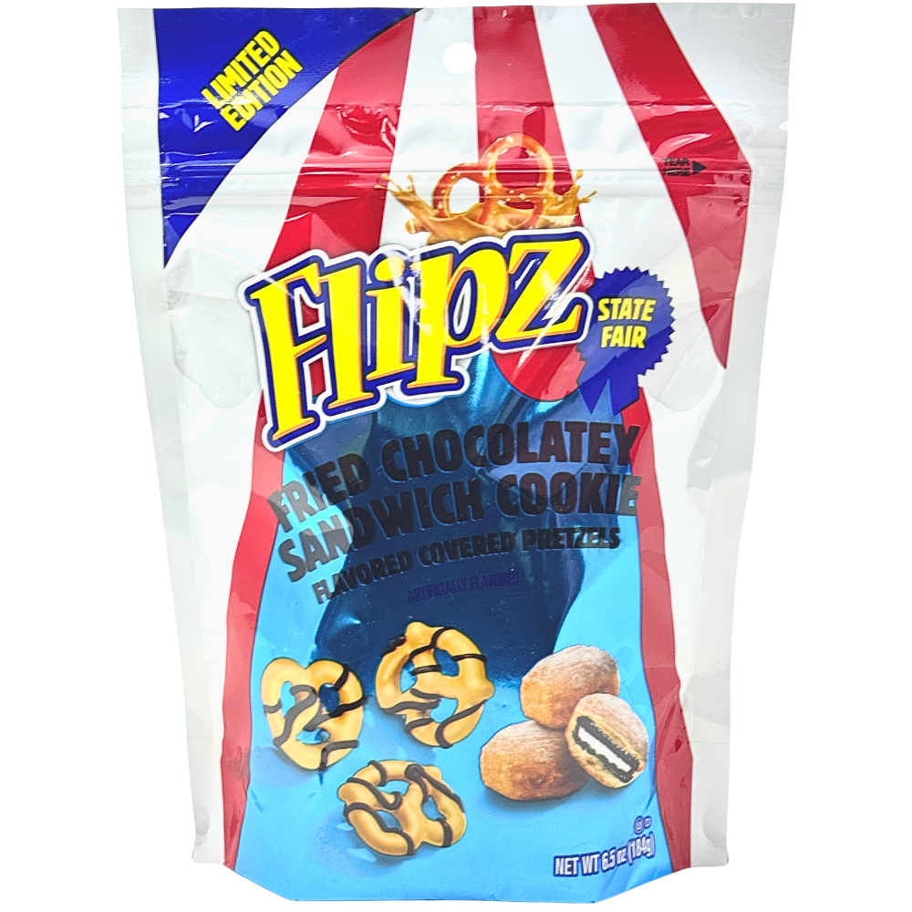 Flipz Fried Chocolatey Sandwich Cookie Pretzels - 6.5oz | Candy ...