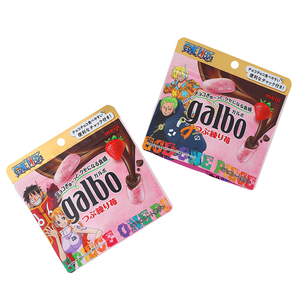 Meiji One Piece Galbo Strawberry Chocolate (Japan) - 58g | Candy ...