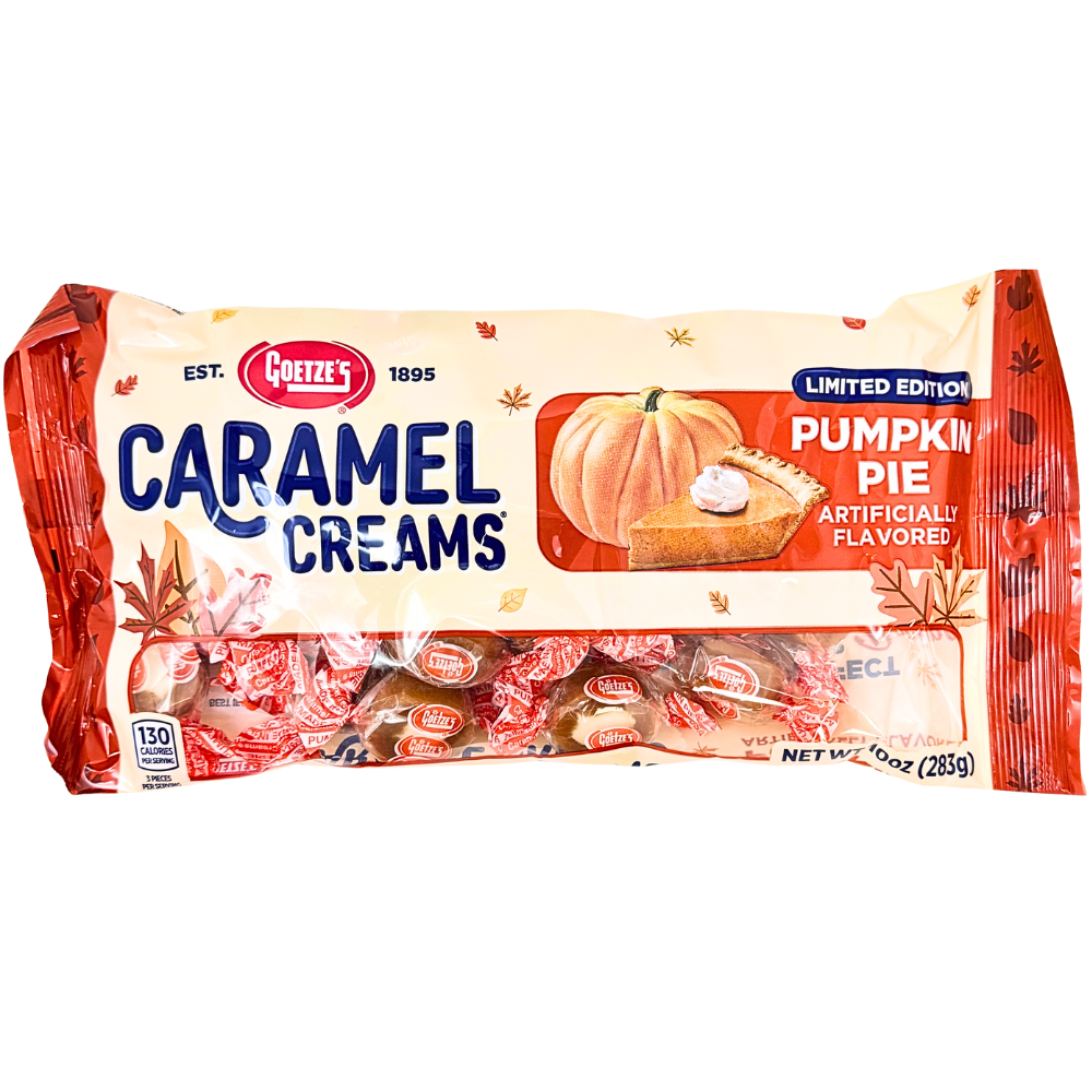 Goetze's Pumpkin Pie Caramel Creams - 10oz | Candy Funhouse – Candy ...