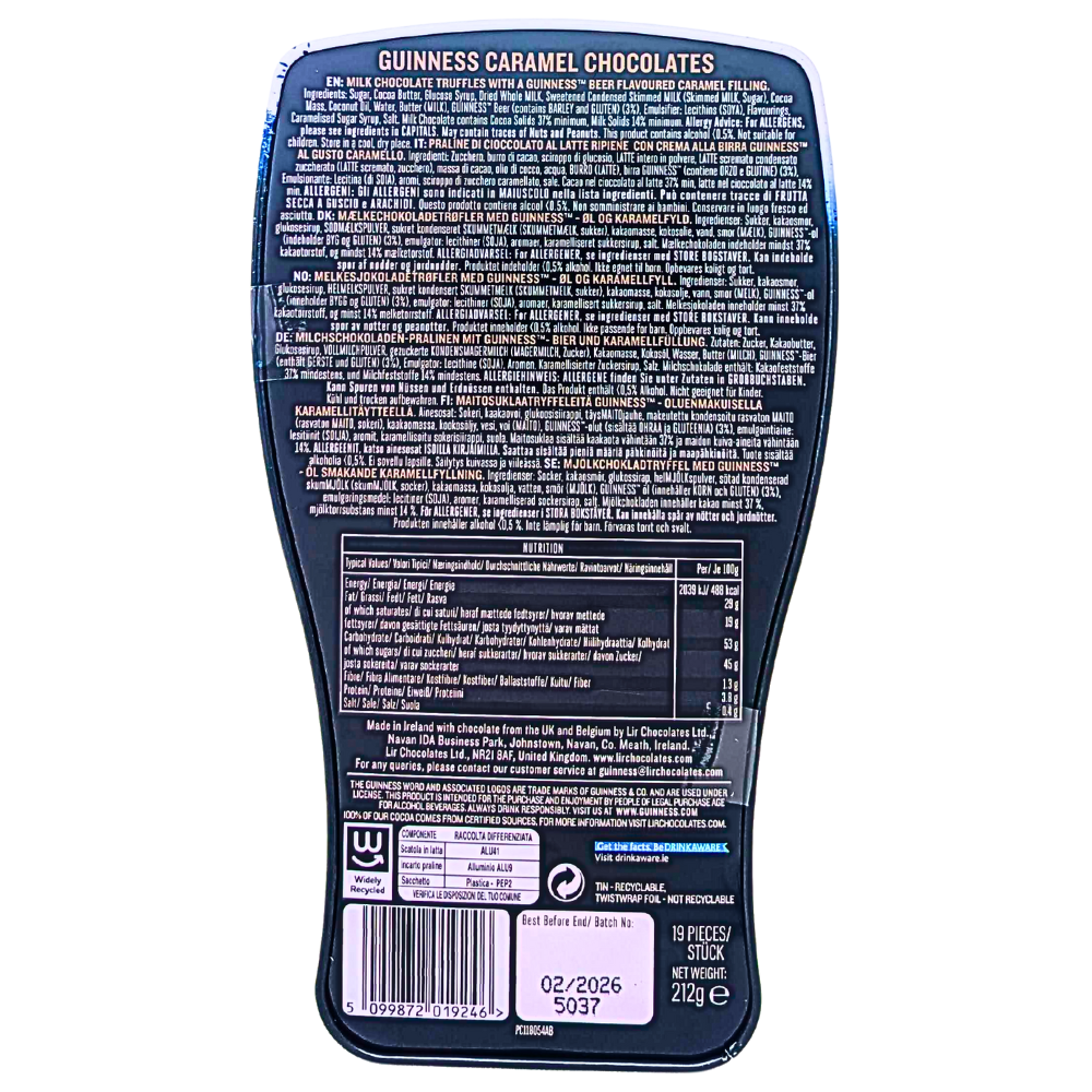 Guinness Pint Shaped Tin - 212g | Candy Funhouse – Candy Funhouse CA