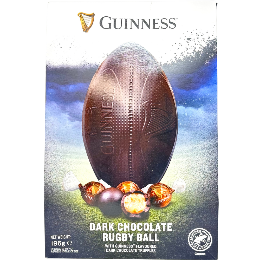 Guinness Rugby Ball Egg Dark Chocolate (UK) - 196g – Candy Funhouse CA