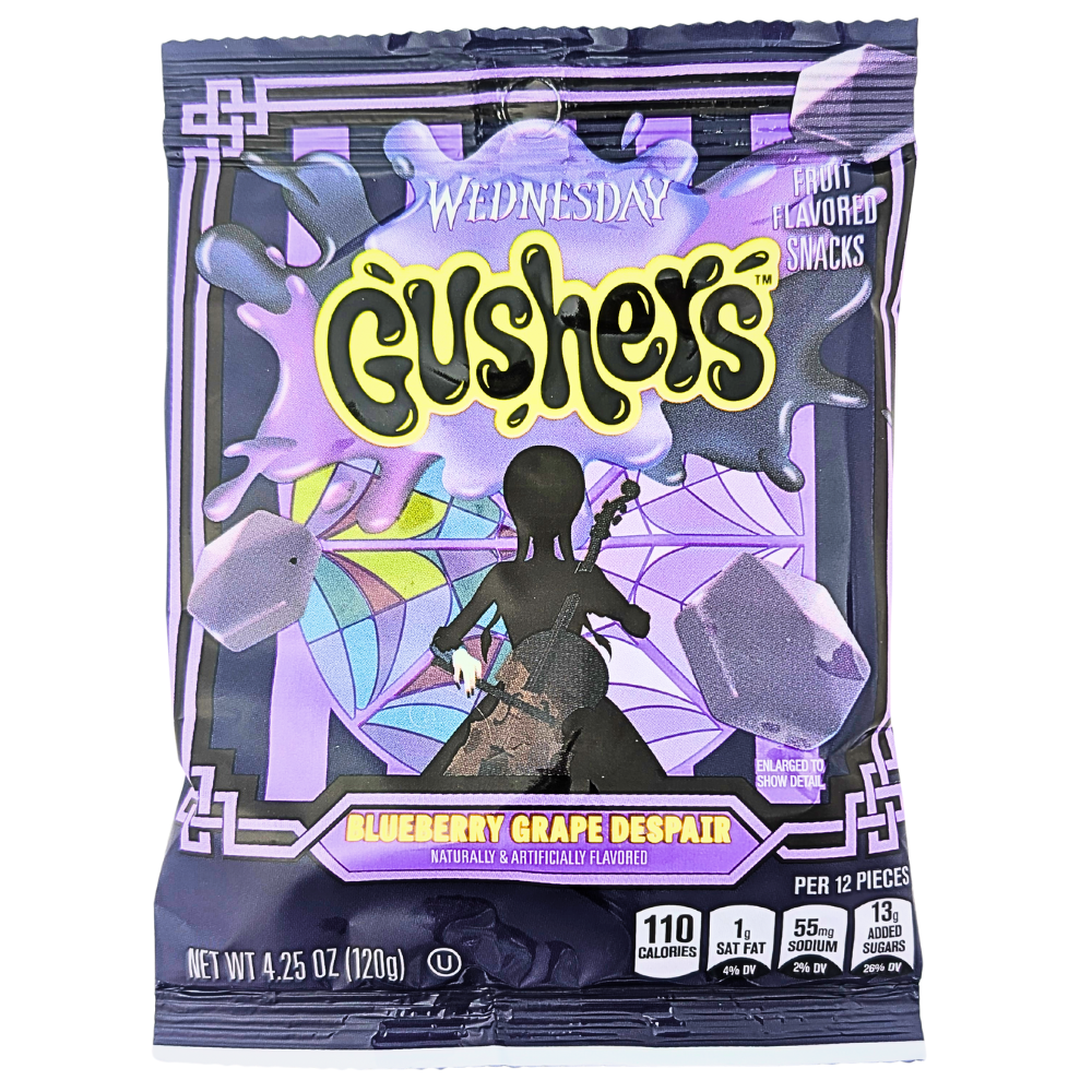 Gushers Wednesday Addams - 4.25oz | Candy Funhouse – Candy Funhouse CA