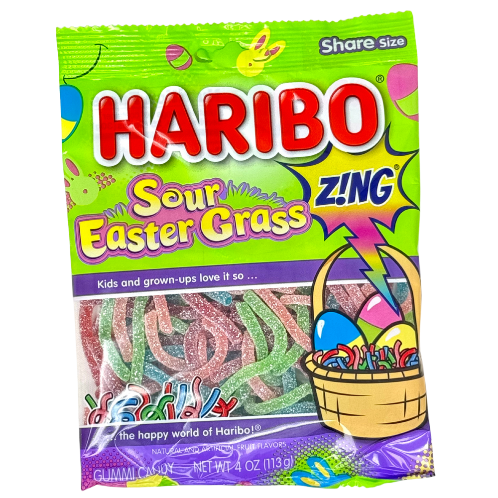 Haribo Sour Easter Grass - 4oz | Candy Funhouse – Candy Funhouse CA