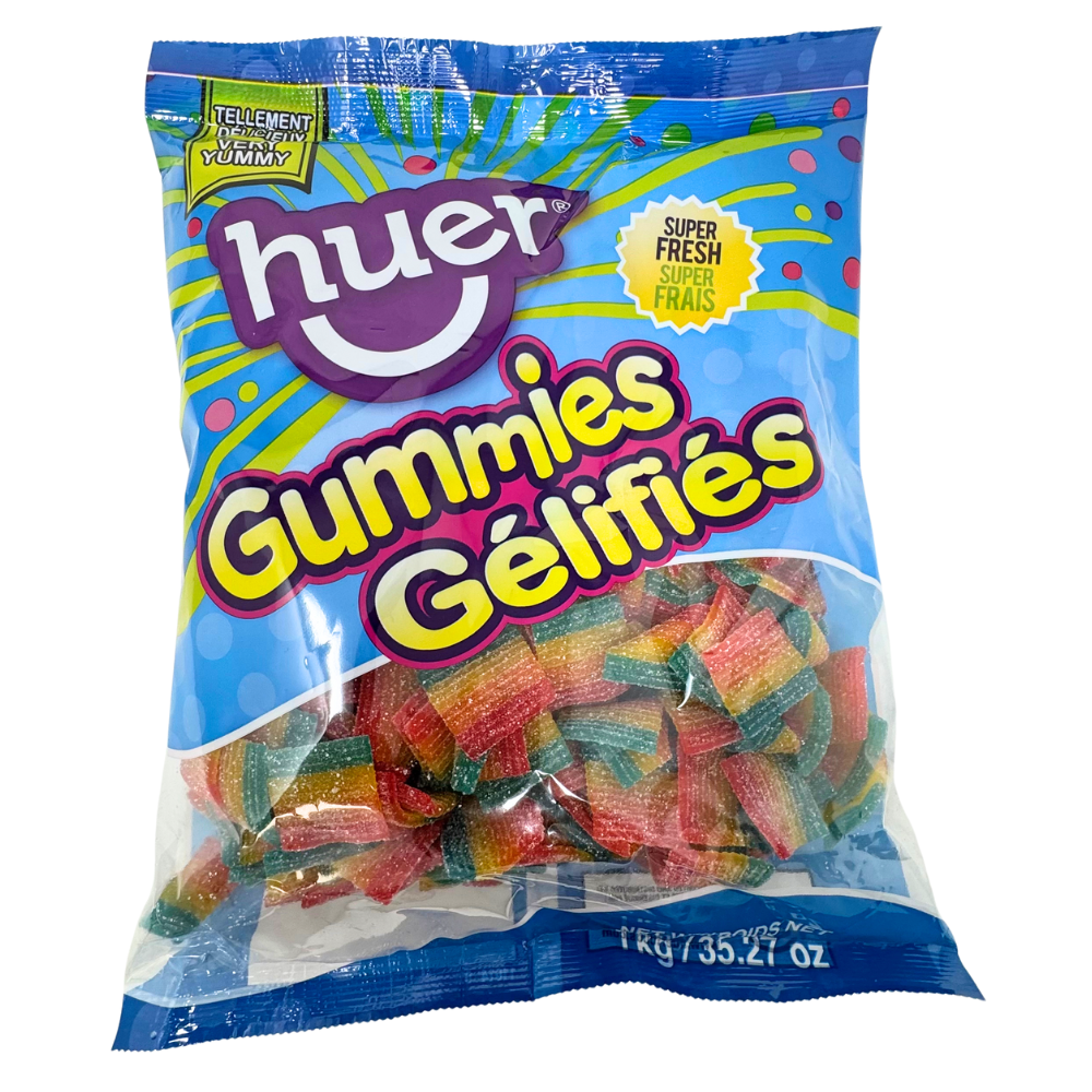 Huer Rainbow Sour Streamer Minis - 1kg | Candy Funhouse – Candy Funhouse CA