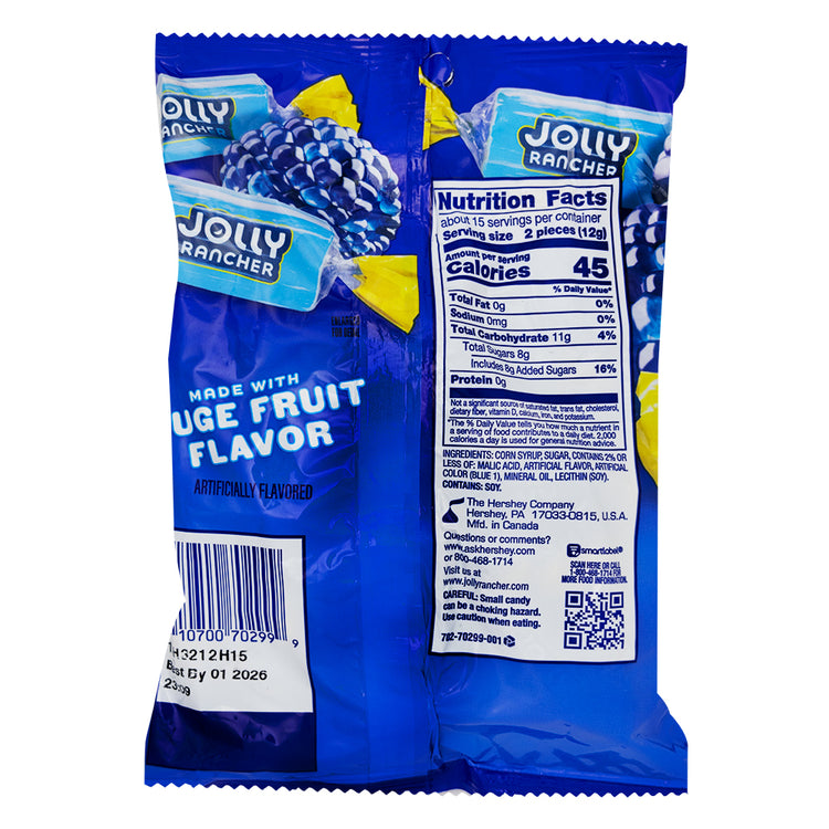 Jolly Rancher Hard Candy All Blue Raspberry - 7oz | Candy Funhouse ...