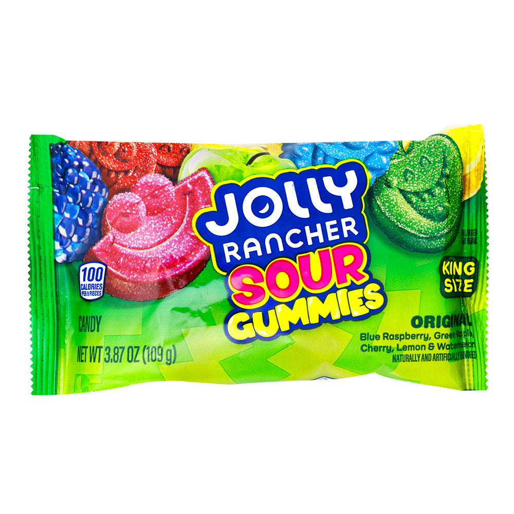 Jolly Rancher Gummies Sours King Size - 3.87oz | Candy Funhouse – Candy ...