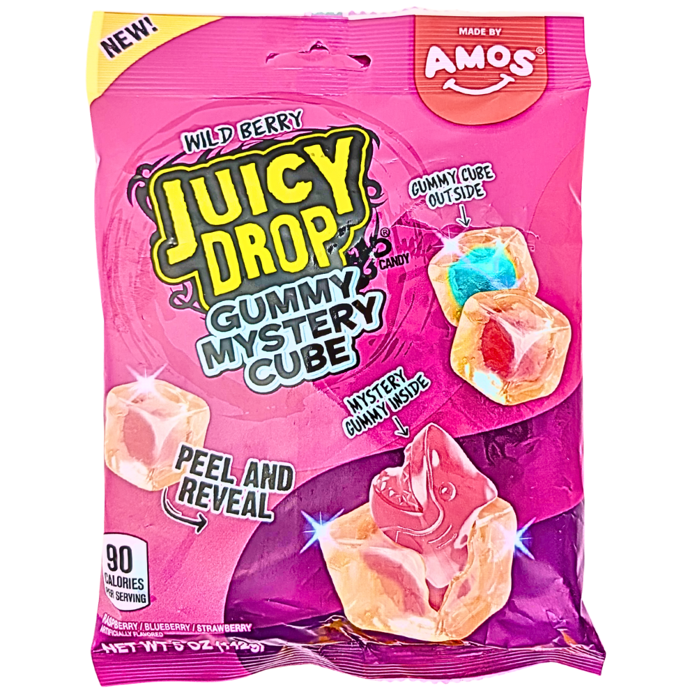 Juicy Drop Gummy Mystery Cube Wild Berry - 5oz | Candy Funhouse – Candy ...