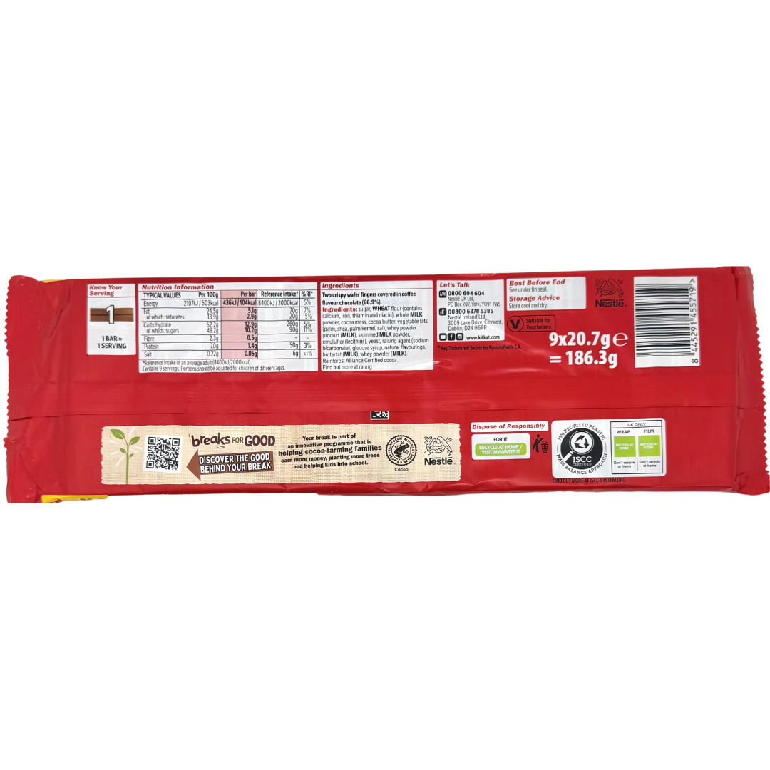 Kit Kat Nescafe Mocha Flavor 9bars - 186.3g | Candy Funhouse – Candy ...