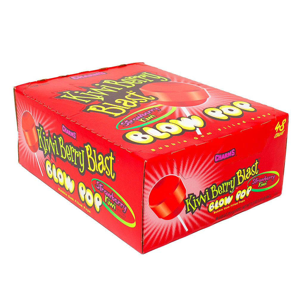 Charms Blow Pop Kiwi Berry Blast | Old School Lollipops – Candy Funhouse CA
