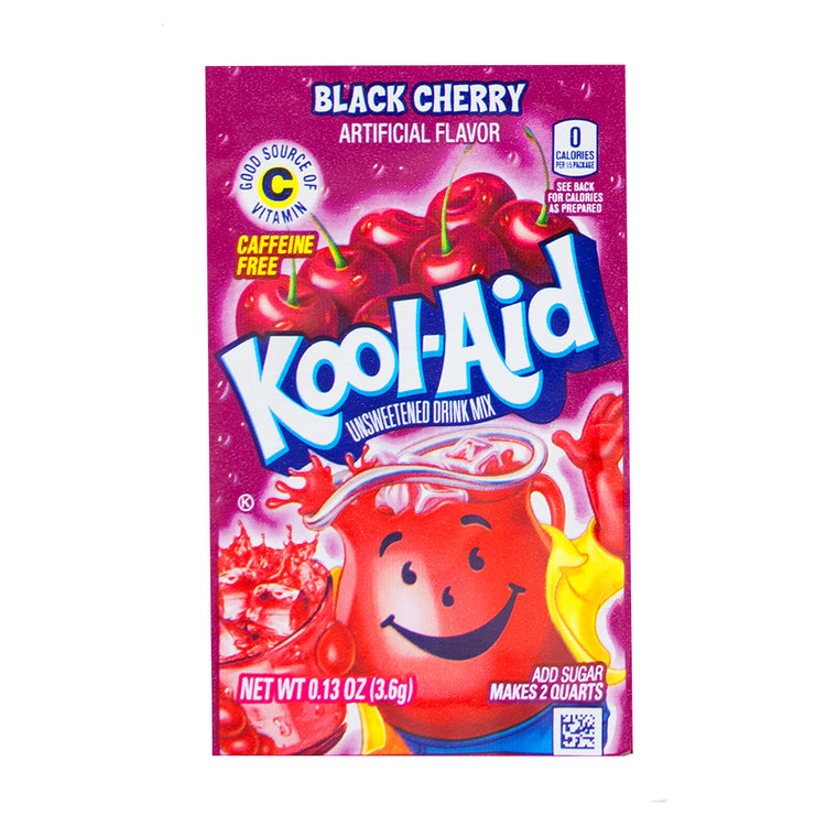 Kool-Aid Drink Mix Packet | Black Cherry Flavour – Candy Funhouse CA