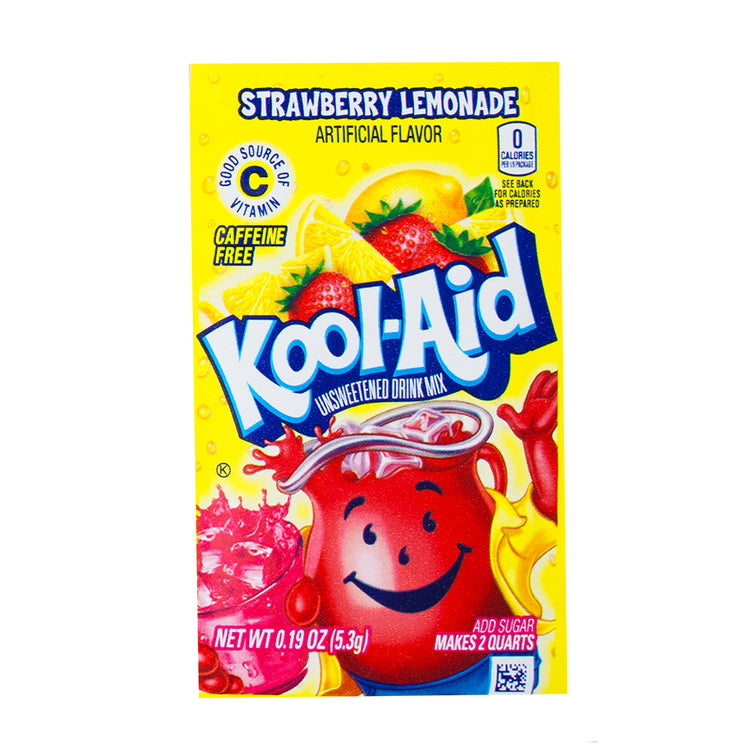Kool Aid Strawberry Lemonade Drink Mix Packet | Drink Mix – Candy ...