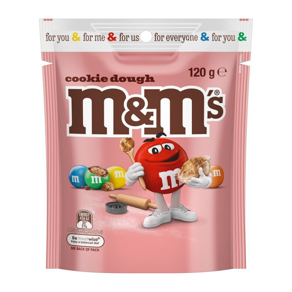 M&M's Cookie Dough Milk Chocolate (Australia) - 120g | Candy Funhouse ...