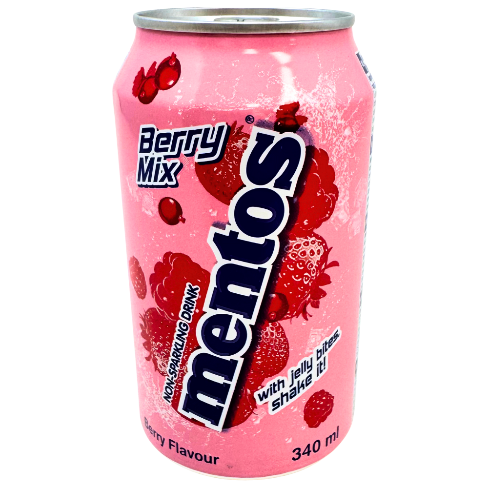 Mentos Berry Mix Drink with Jelly Bites - 340mL | Candy Funhouse ...