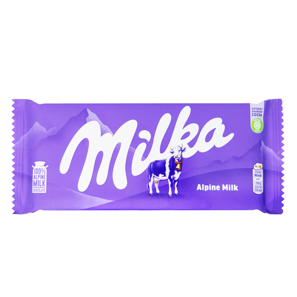 Milka Alpine Milk Chocolate Bar | European Chocolate | Candy Funhouse ...