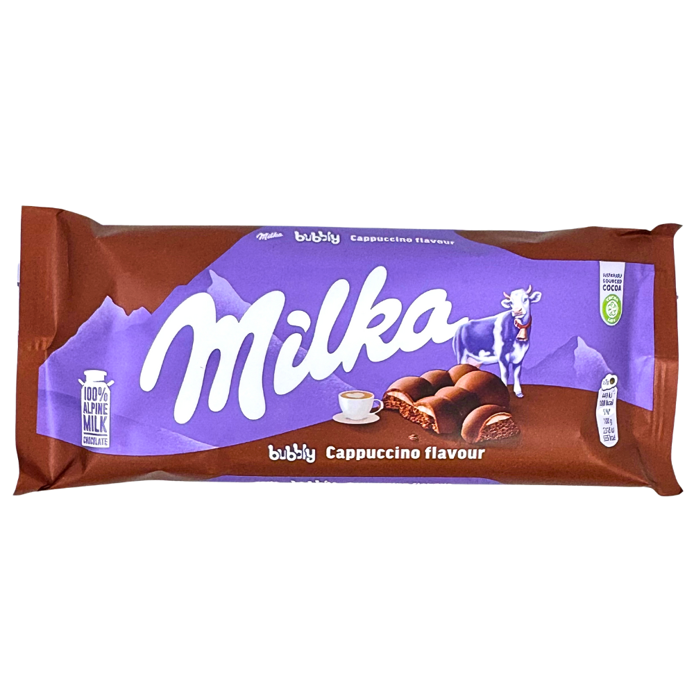 Milka Bubbly Cappuccino (Germany) - 97g | Candy Funhouse – Candy ...