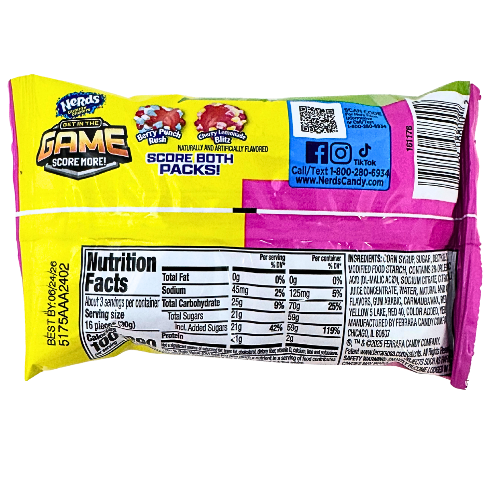 Nerds Gummy Clusters Cherry Lemonade Blitz - 3oz | Candy Funhouse ...