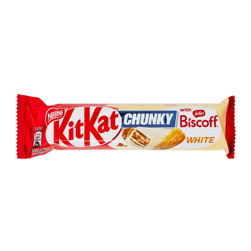 Nestle Kit Kat Chunky White with Lotus Biscoff (UK) - 42g | Candy ...