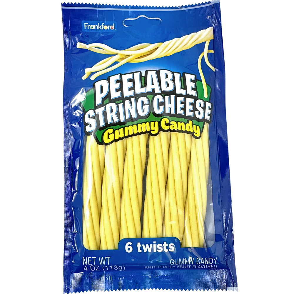 Peelable String Cheese Gummy Candy - 4oz | Candy Funhouse – Candy ...