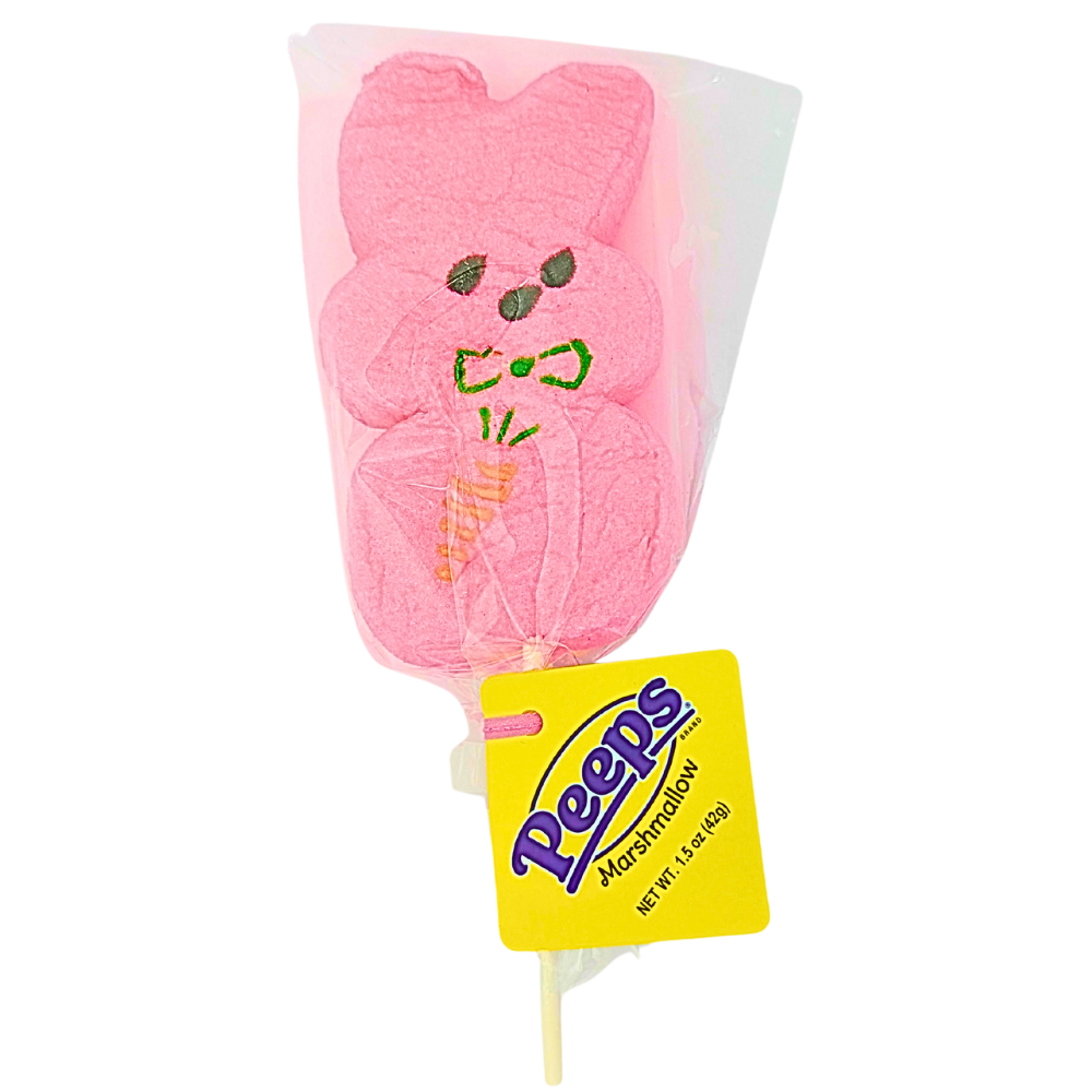 Peeps Marshmallow Giant Pink Bunny Pop - 1.5oz | Candy Funhouse – Candy ...