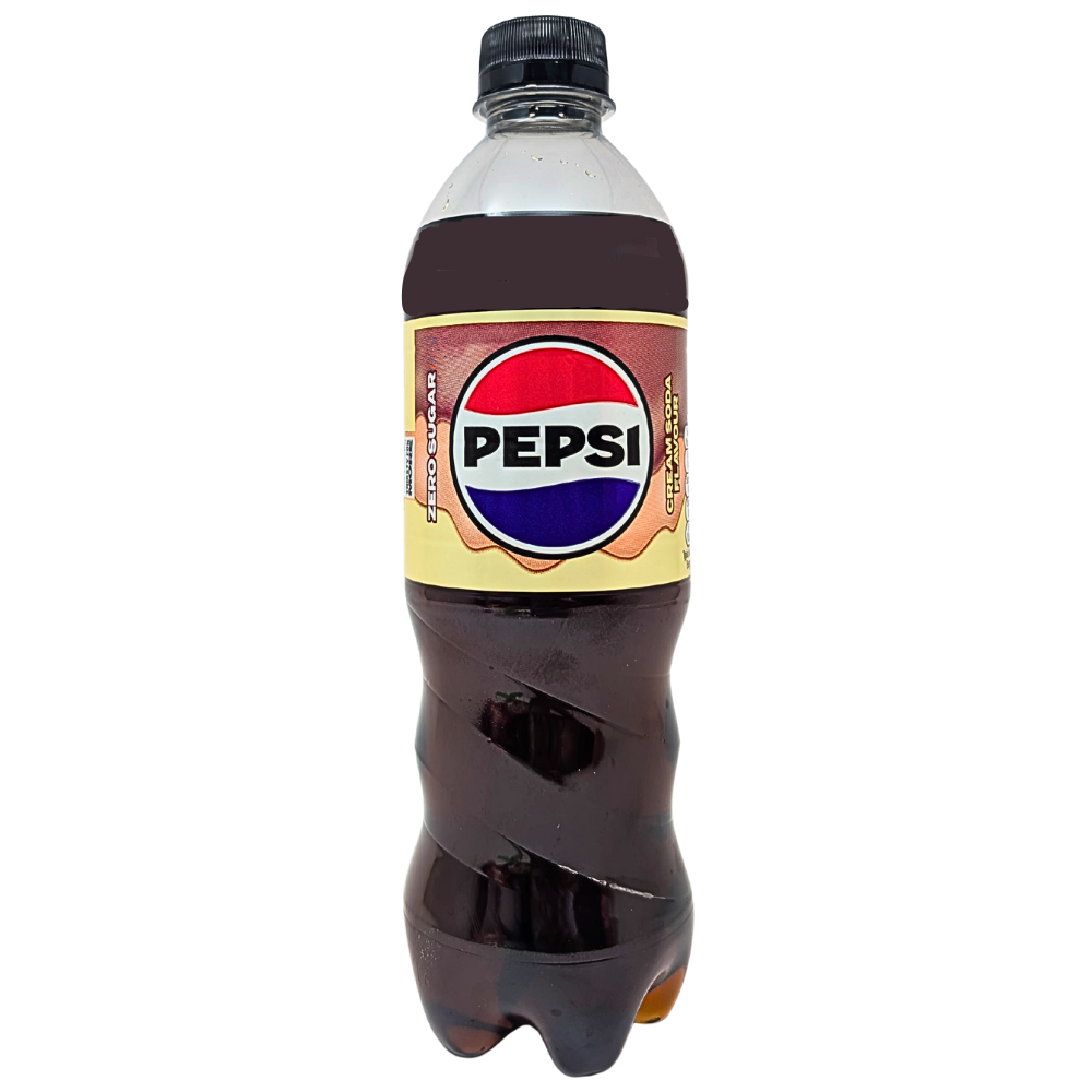 Pepsi Cream Soda Zero Sugar (UK) - 500mL | Candy Funhouse – Candy ...