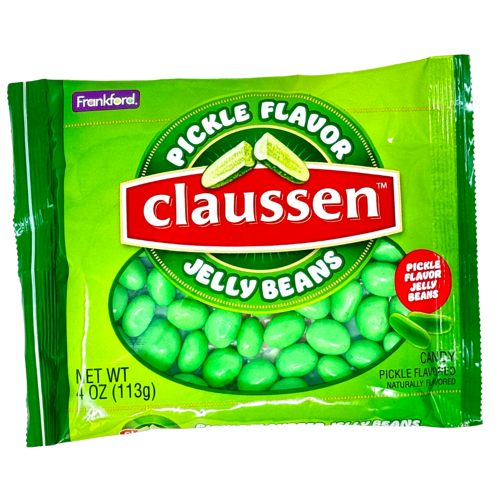 Pickle Jelly Beans Claussen - 113g | Candy Funhouse – Candy Funhouse CA