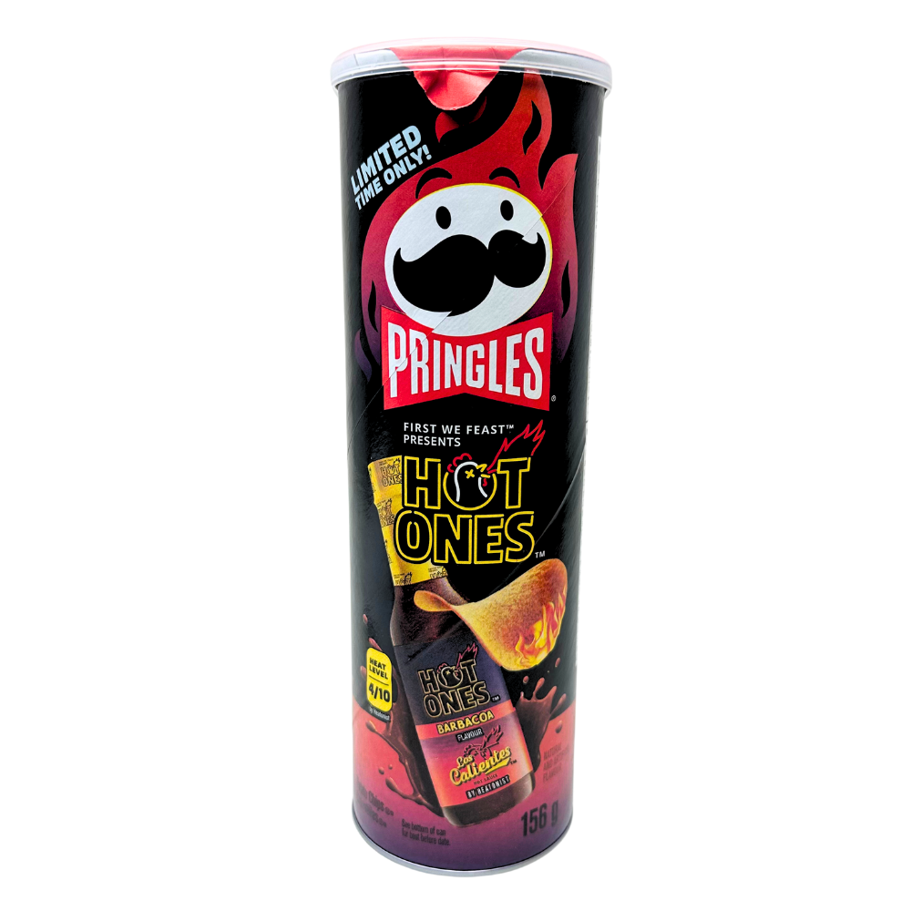 Pringles Hot Ones Barbacoa - 156g | Candy Funhouse – Candy Funhouse CA
