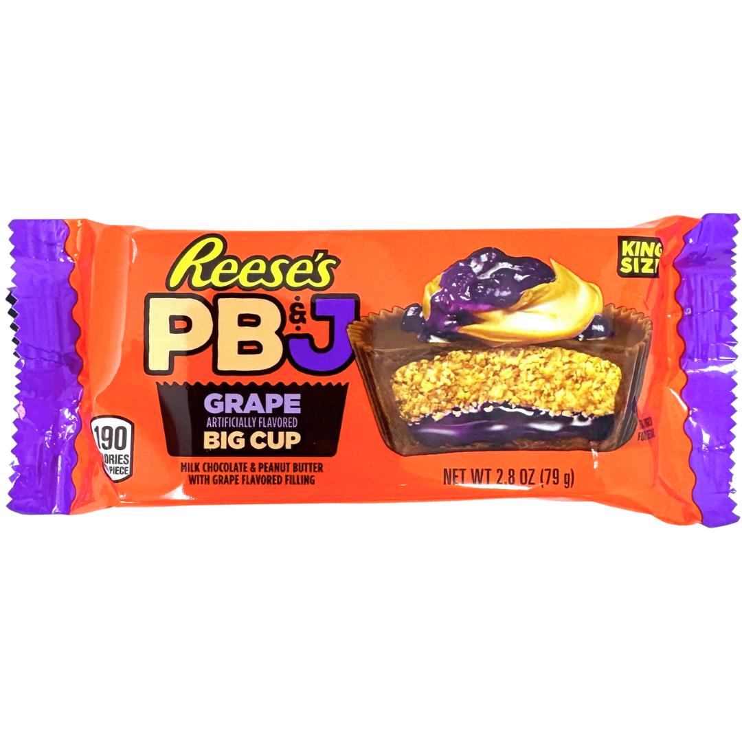 Reese's PB&J Grape Big Cup King size - 2.8oz | Candy Funhouse – Candy ...