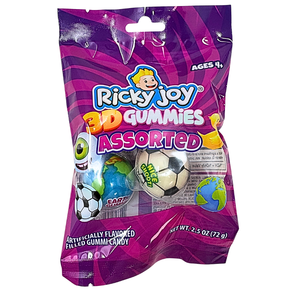 Ricky Joy 3D Gummies Assorted - 2.5oz | Candy Funhouse – Candy Funhouse CA