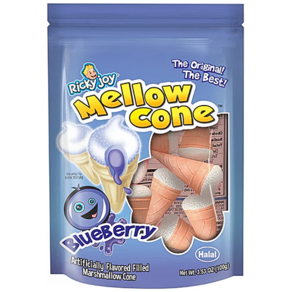 Ricky Joy Mellow Cone Blueberry - 3.53oz | Candy Funhouse – Candy ...