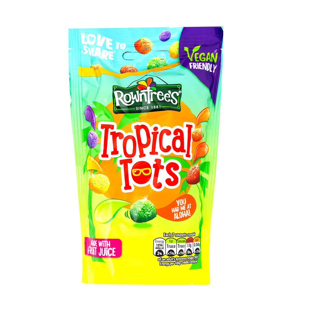 Rowntree's Jelly Tots Tropical (UK) - 140g | Candy Funhouse – Candy ...