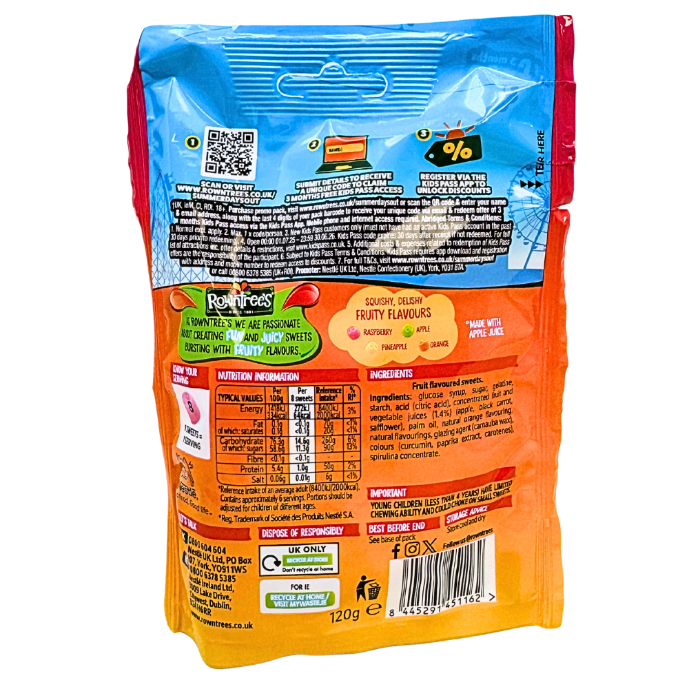 Rowntree's Jelly Tots Squidgers (UK) - 120g | Candy Funhouse – Candy ...