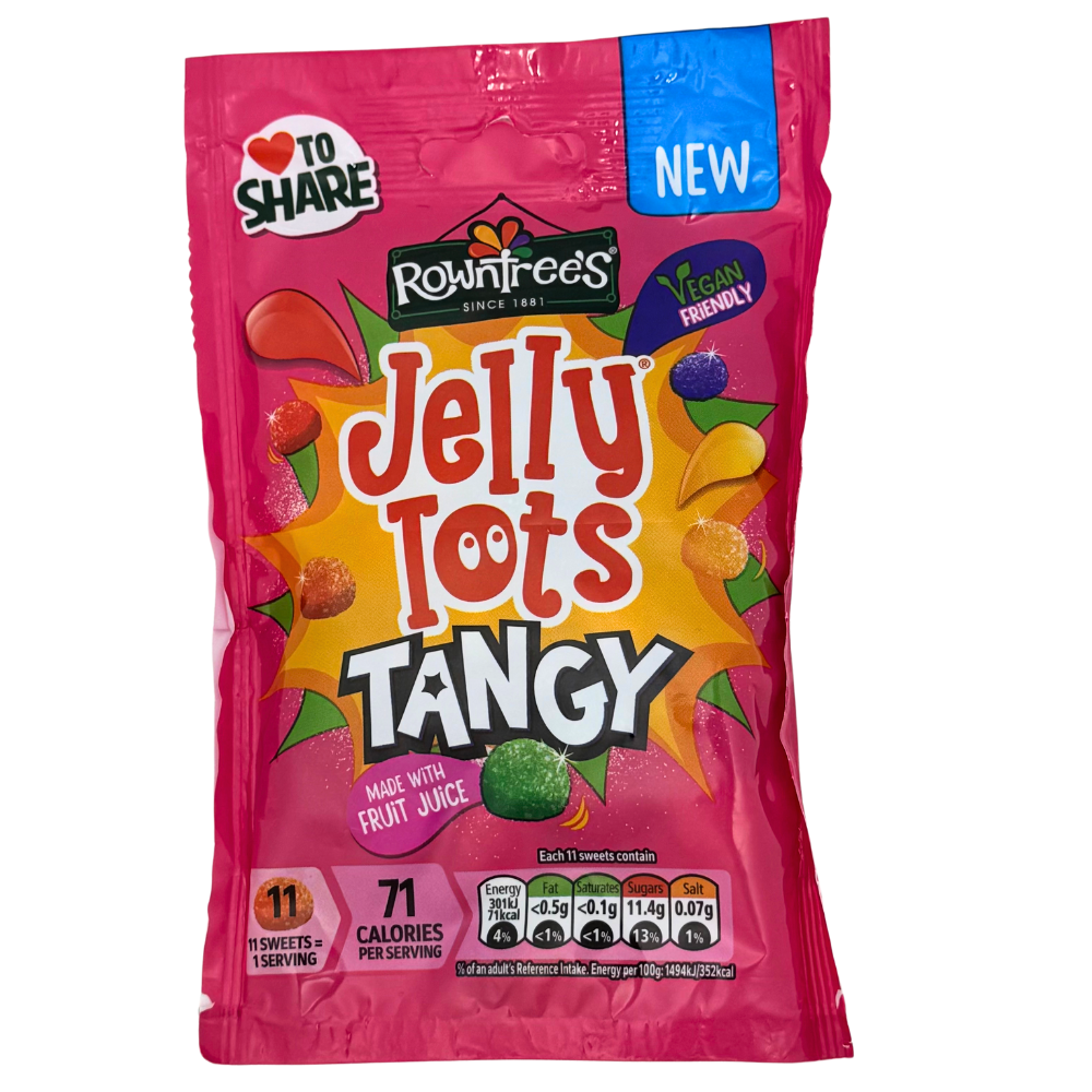 Rowntree's Jelly Tots Tangy (UK) - 140g | Candy Funhouse – Candy ...
