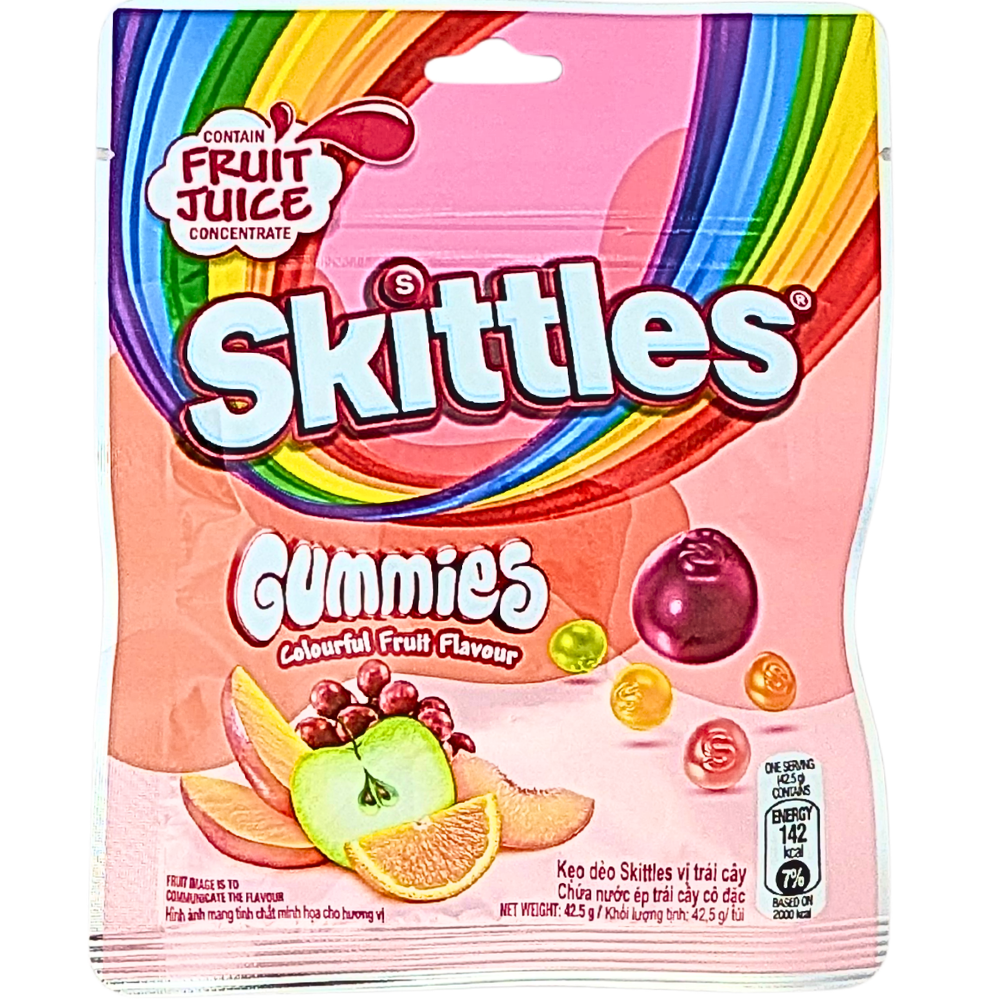 Skittles Gummies Colourful Fruit (China) - 42.5g | Candy Funhouse ...