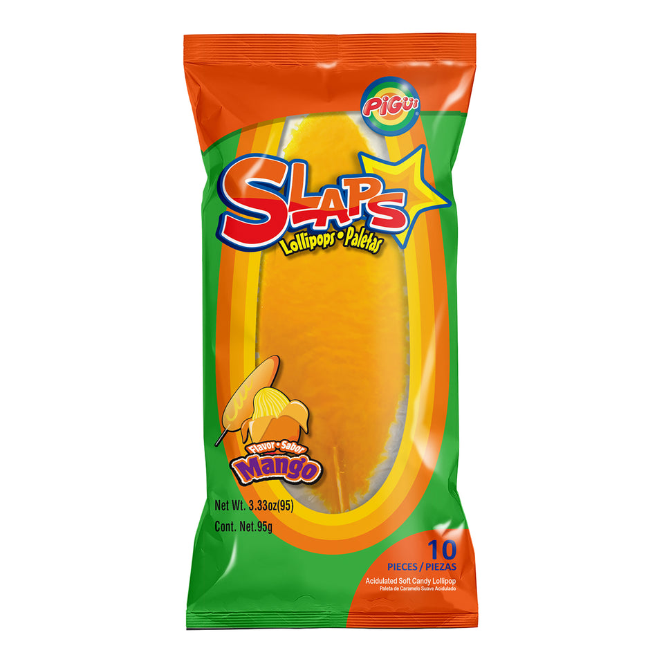 Slaps Mango Lollipops - 95g | Candy Funhouse – Candy Funhouse CA