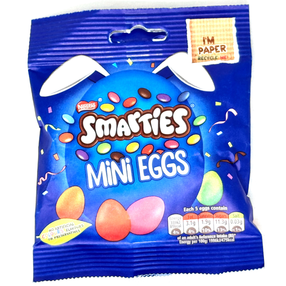 Smarties Mini Eggs Pouch - 80g | Candy Funhouse – Candy Funhouse CA