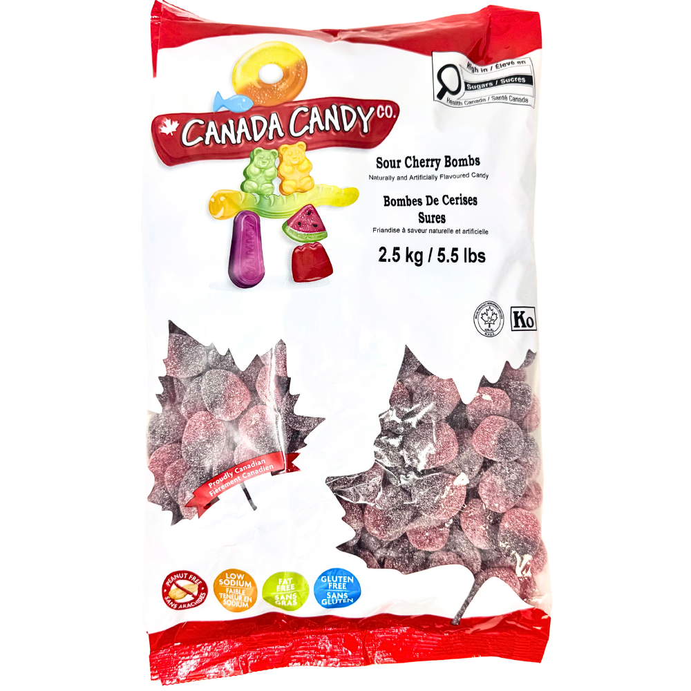 Sour Cherry Bombs Gummy Candy | Bulk Candy Canada | Candy Funhouse ...