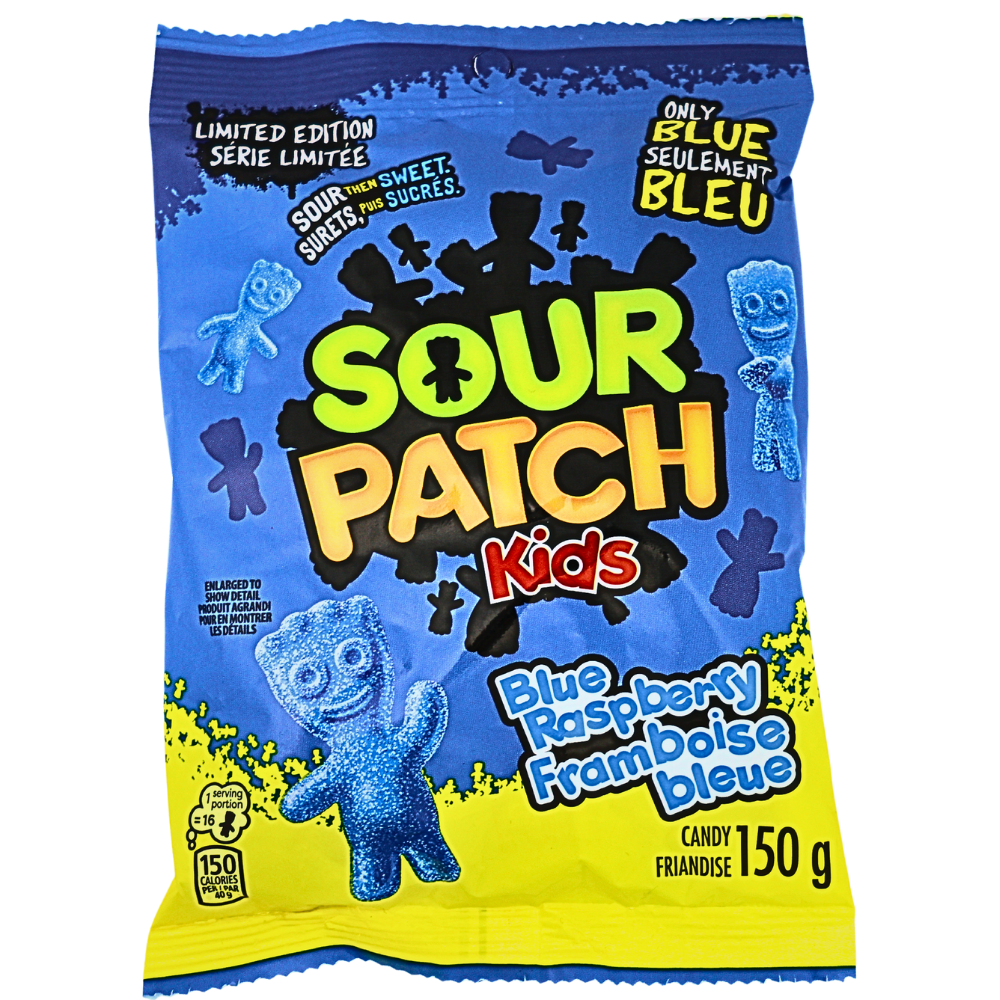 Sour Patch Kids Blue Raspberry - 150g | Candy Funhouse – Candy Funhouse CA