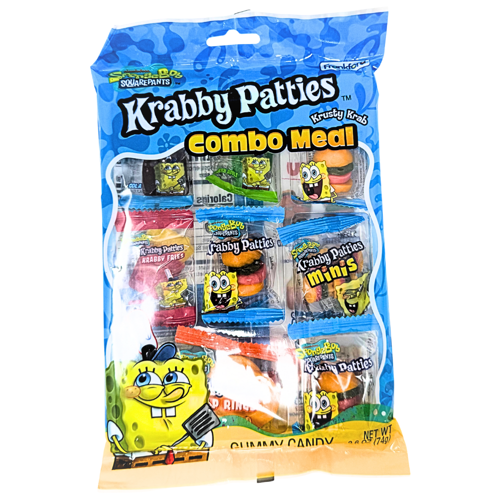 Spongebob Krabby Patties Combo Meal - 2.6oz | Candy Funhouse – Candy ...