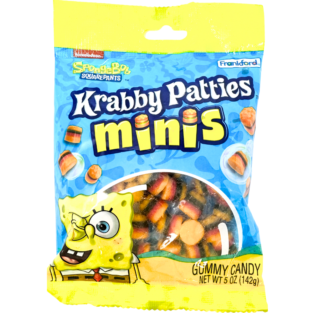 Spongebob Krabby Patty Minis Peg Bag - 5oz | Candy Funhouse – Candy ...