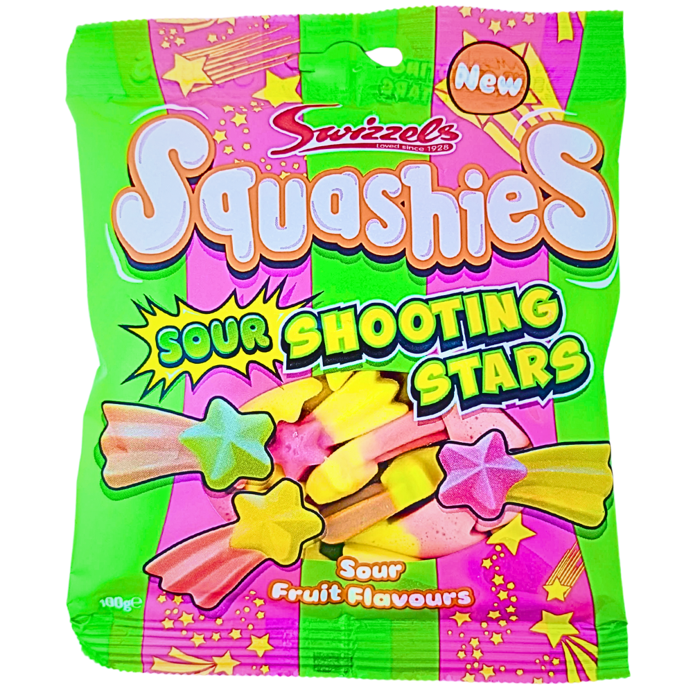 Squashies Sour Shooting Stars (UK) - 100g | Candy Funhouse – Candy ...