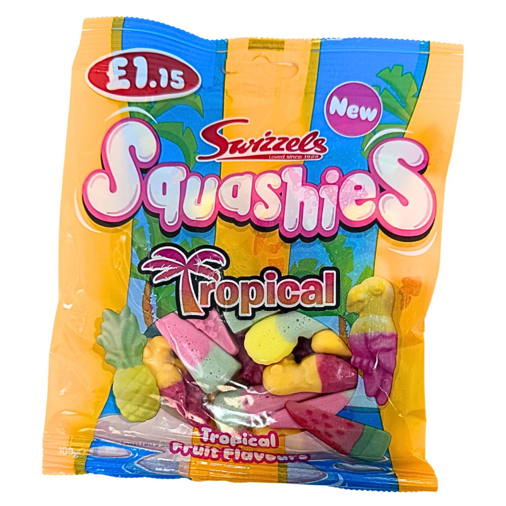 Squashies Tropical (UK) - 100g | Candy Funhouse – Candy Funhouse CA