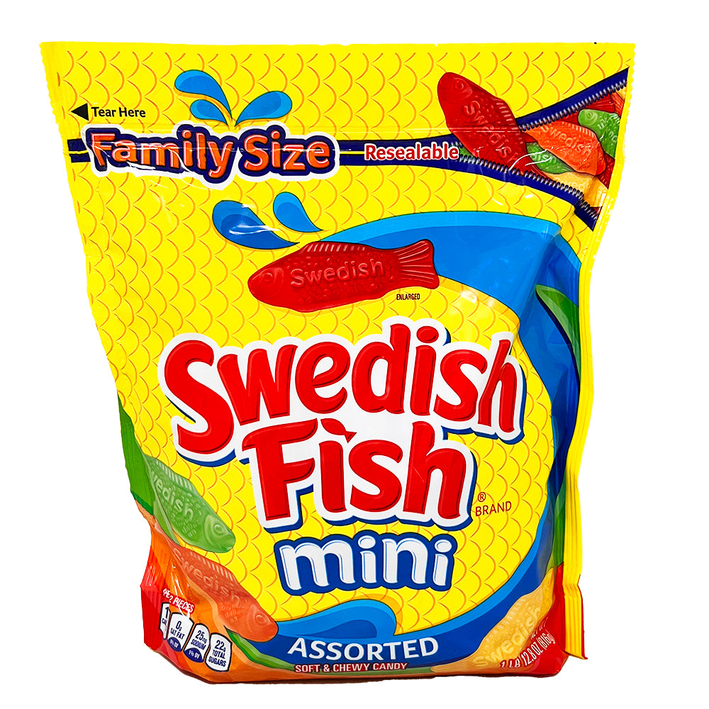 Swedish Fish Mini Assorted Family Size - 1lb **BB 2023/Sep/10 | Candy ...