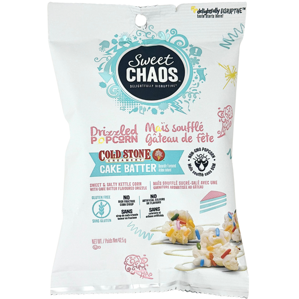 Sweet Chaos Drizzled Popcorn Cake Batter - 42.5g | Candy Funhouse ...