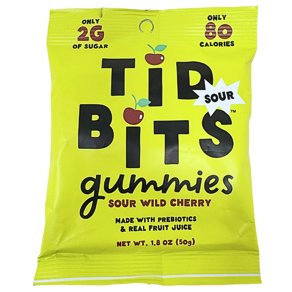 Tid Bits Gummies Sour Wild Cherry - 50g | Candy Funhouse – Candy ...