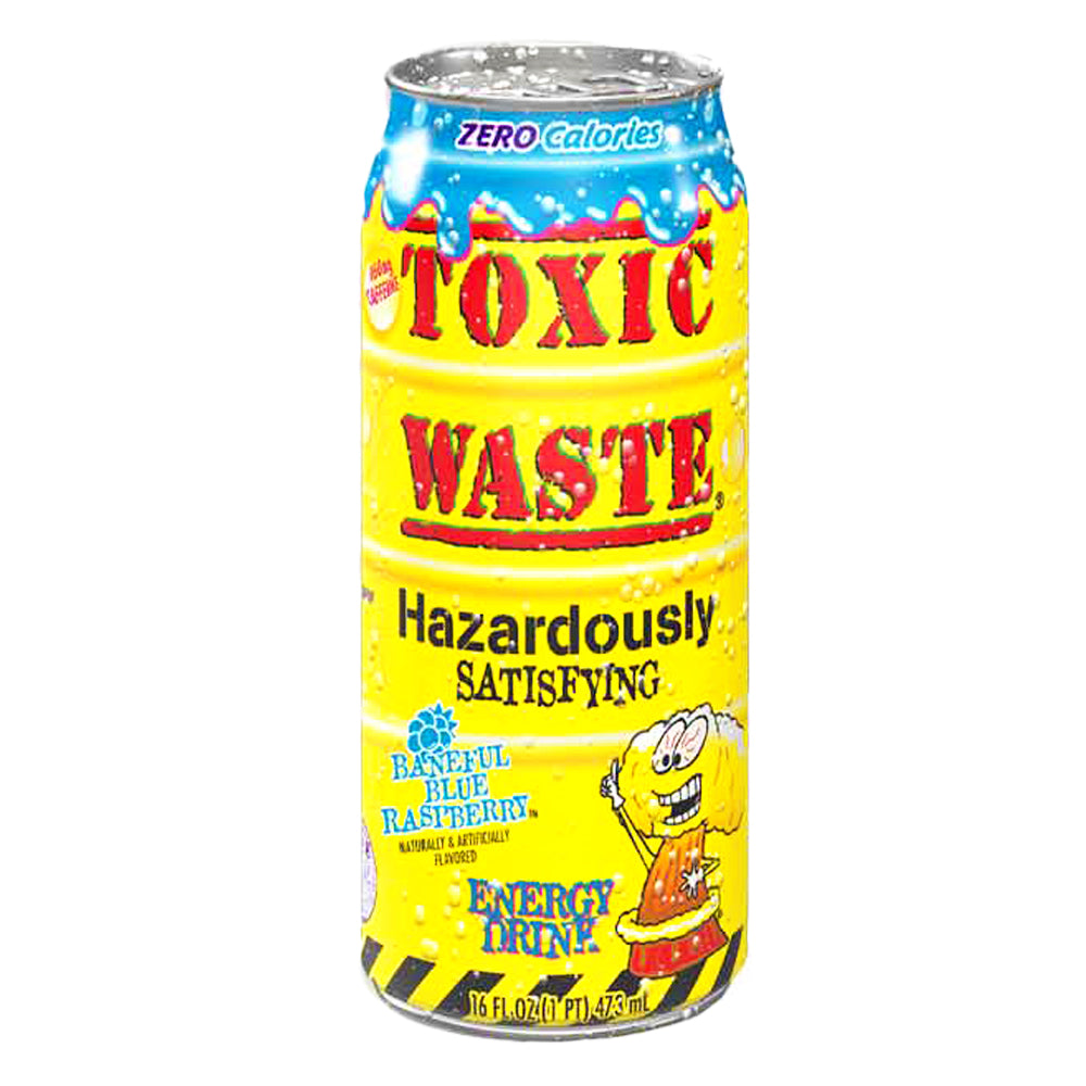 Toxic Waste Energy Drink Blue Raspberry - 16oz – Candy Funhouse CA