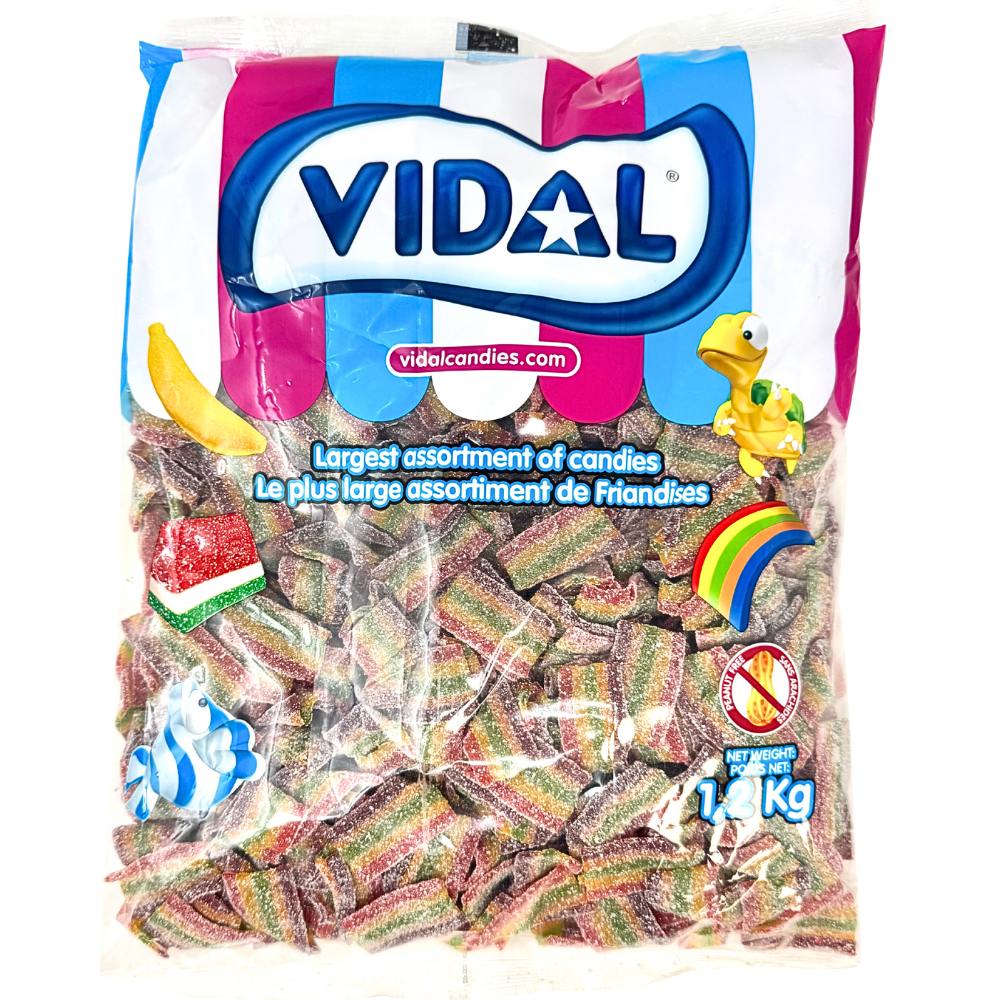 Vidal Mini Rainbow Belts Bulk Candies | Candy Funhouse – Candy Funhouse CA